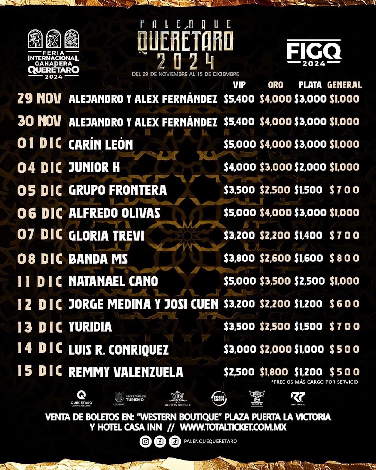 Feria de Querétaro 2024: fechas, cartelera, boletos, precios y horarios