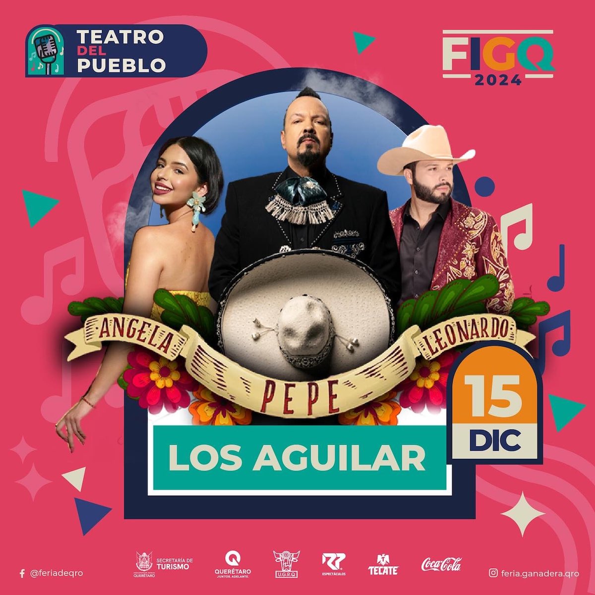Pepe, Ángela y Leonardo Aguilar en la Feria de Querétaro 2024: fecha, horario, boletos y precio ...