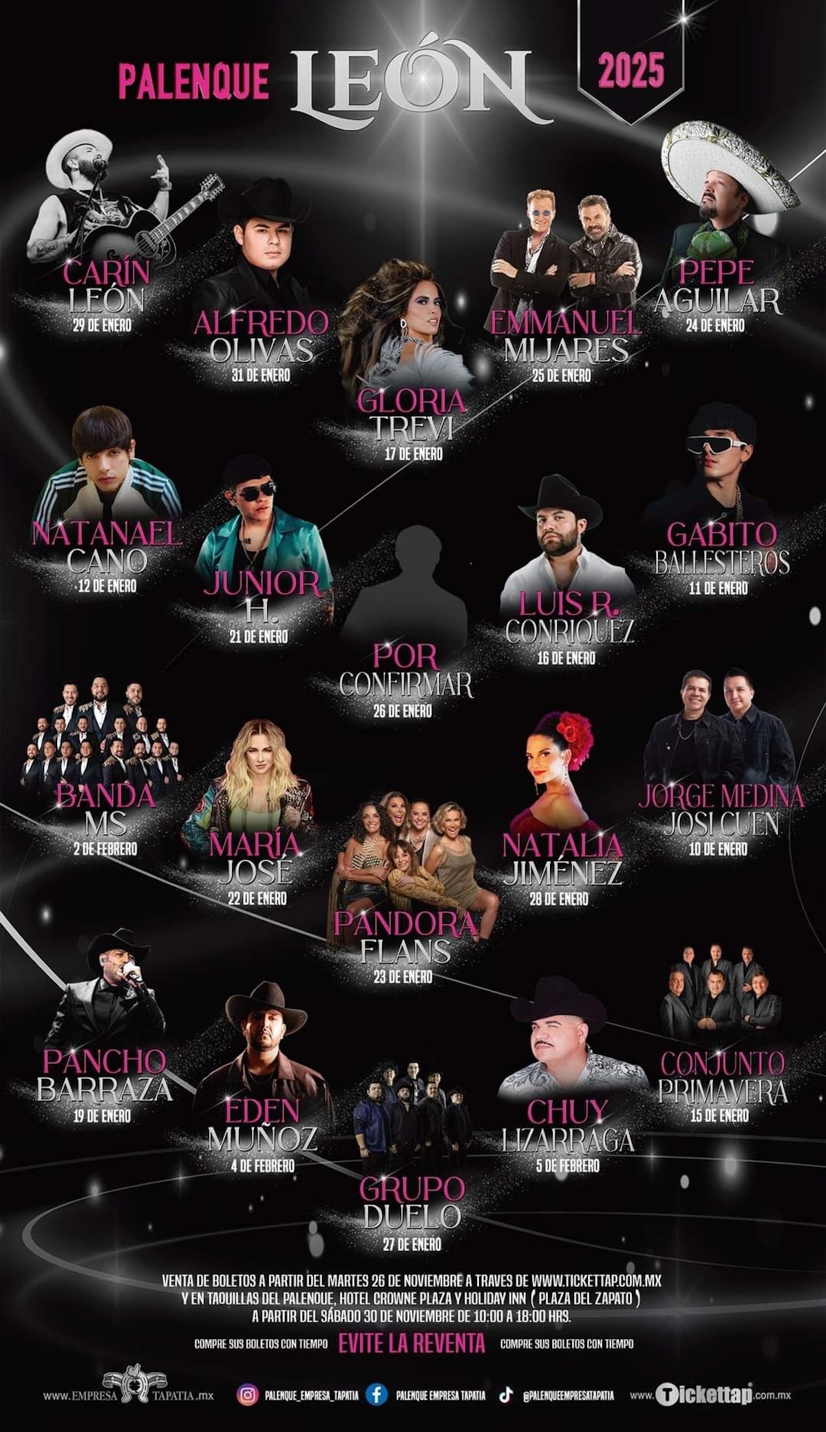 Palenque de la Feria de León 2025: cartelera de artistas y boletos - ConciertosMX