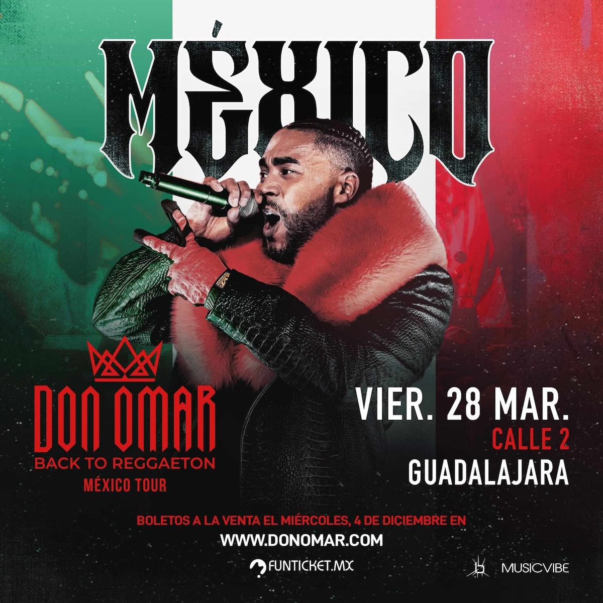 Boletos Don Omar en Guadalajara 2025: precios Funticket - ConciertosMX
