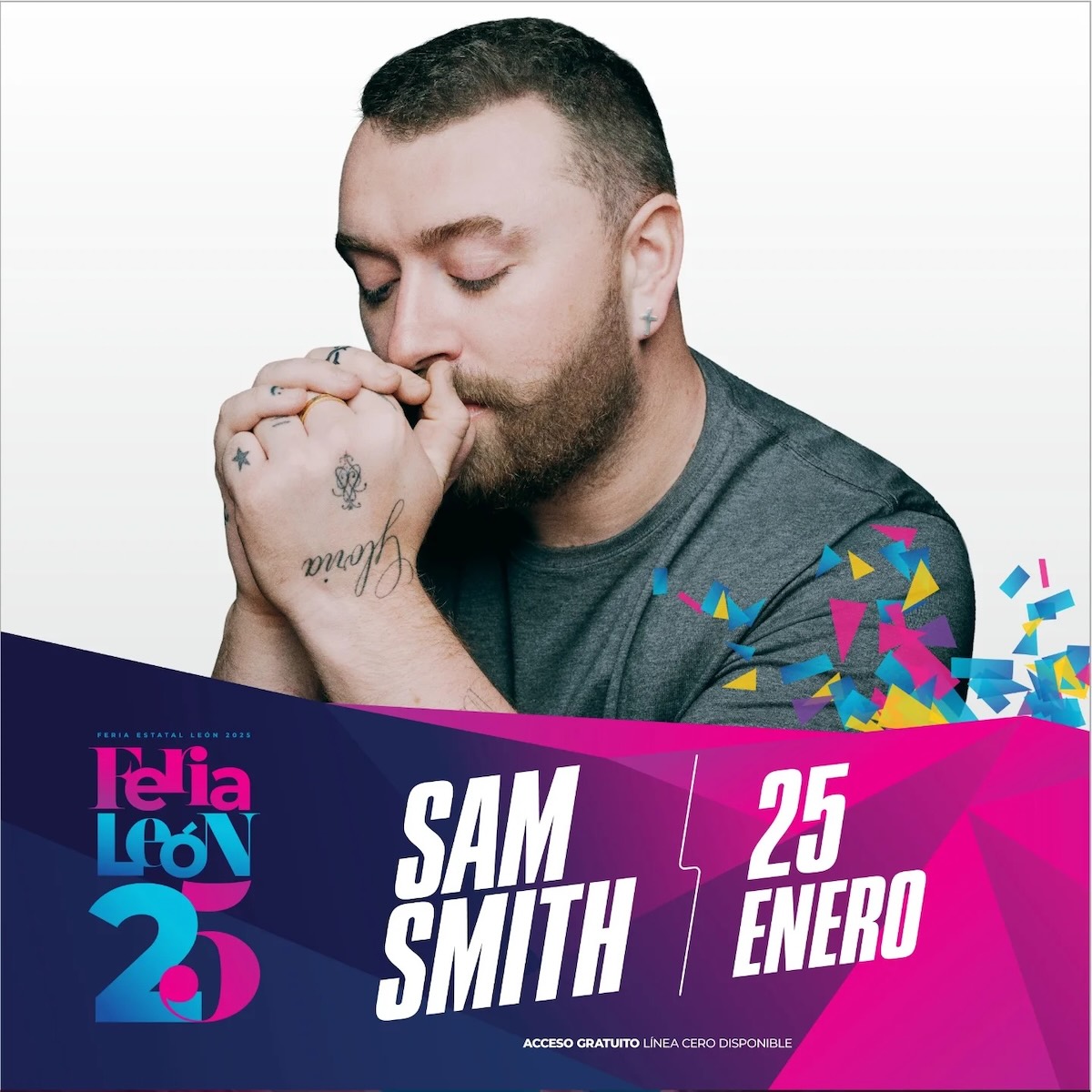 Boletos para Sam Smith Feria de León 2025: precio del Foro Mazda - ConciertosMX