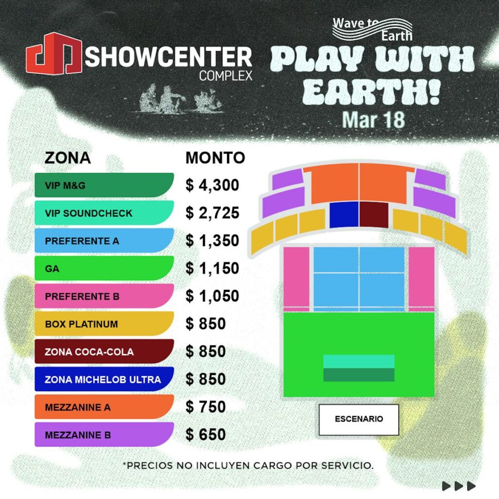 Boletos Wave To Earth en México 2025: cuándo y dónde comprar - ConciertosMX