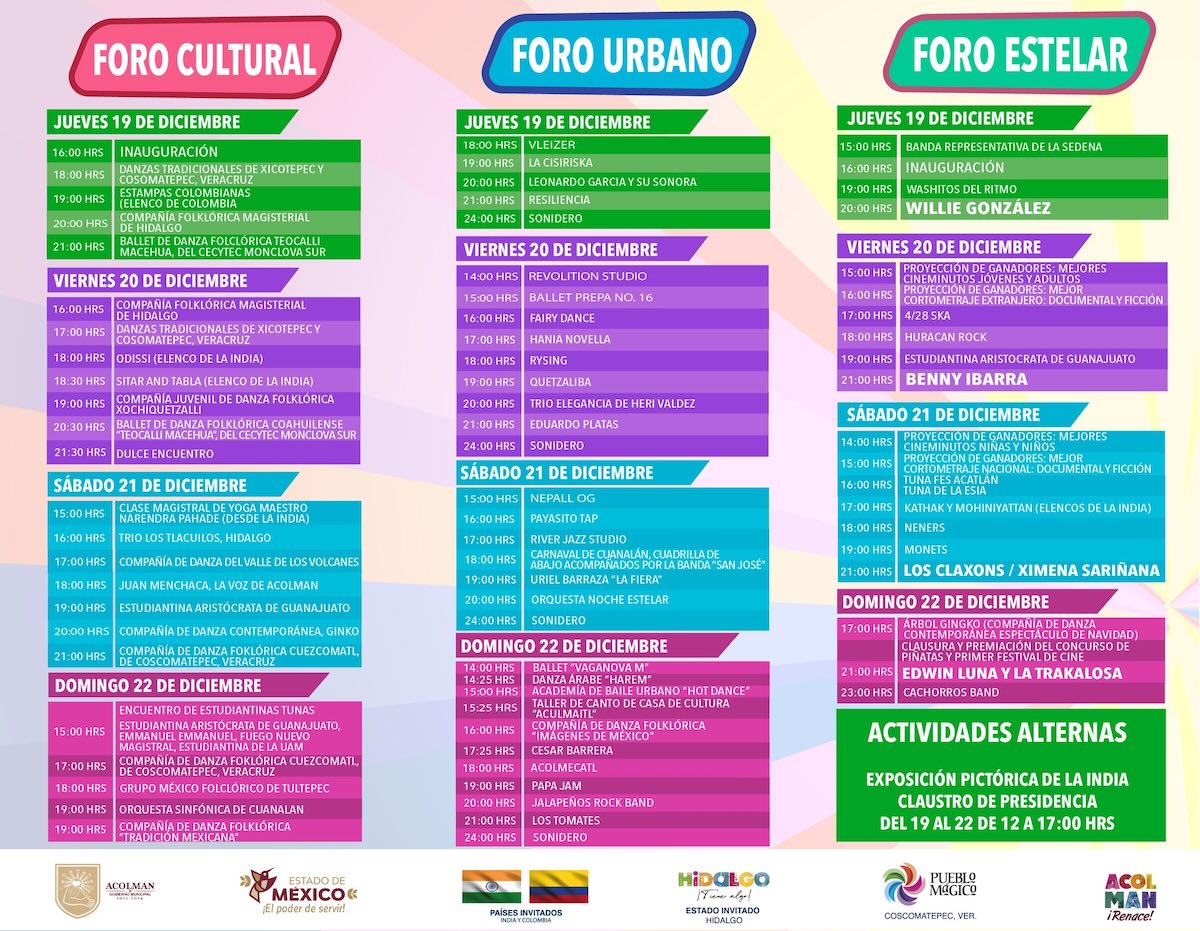 Feria de la Piñata Acolman 2024: cartelera, programa y horarios ...