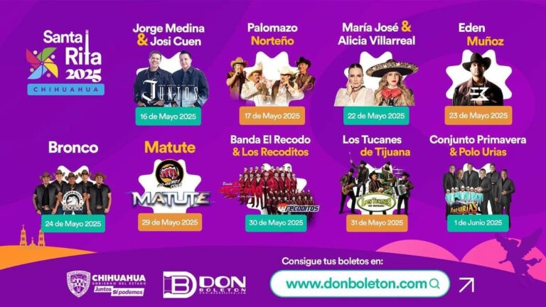Feria Santa Rita 2025: cartelera de artistas del Palenque y boletos - ConciertosMX